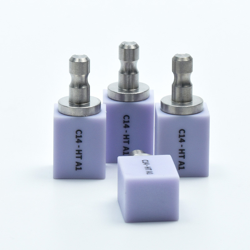 La circona translúcida de la clínica dental bloquea el bloque de ...